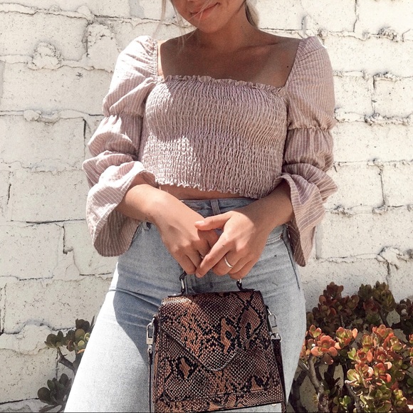 Tops | Squareneck Scrunched Top | Poshmark